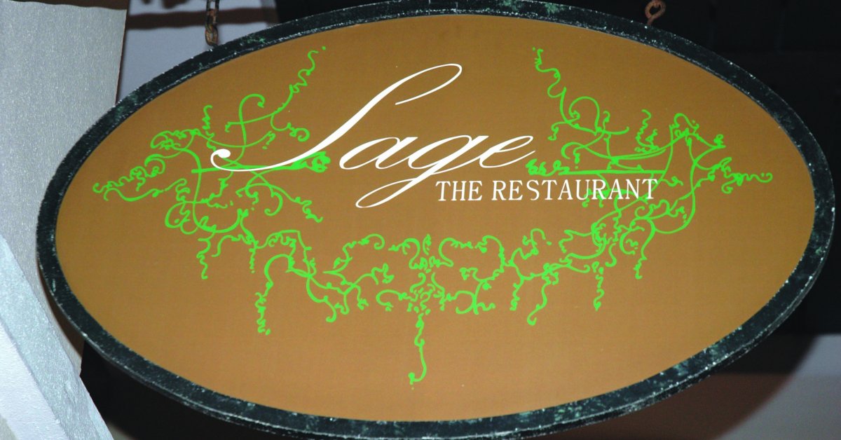 Sage, The Restaurant | SG Magazine Online