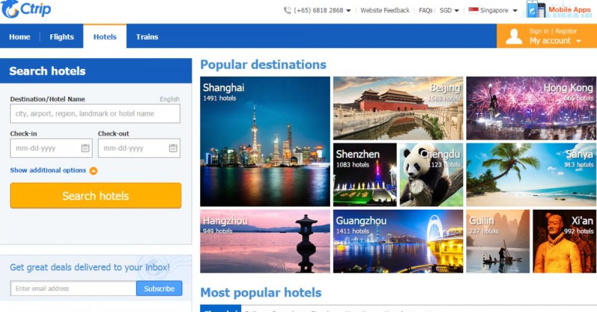 Online travel agency Ctrip may make travel bookings a breeze | SG ...