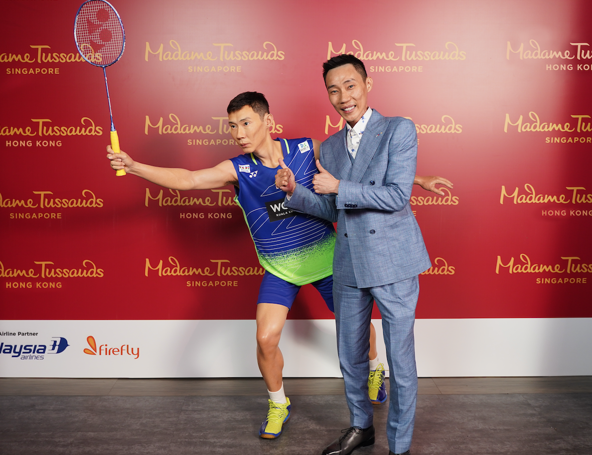 Badminton legend Lee Chong Wei makes Madame Tussauds debut in Singapore ...