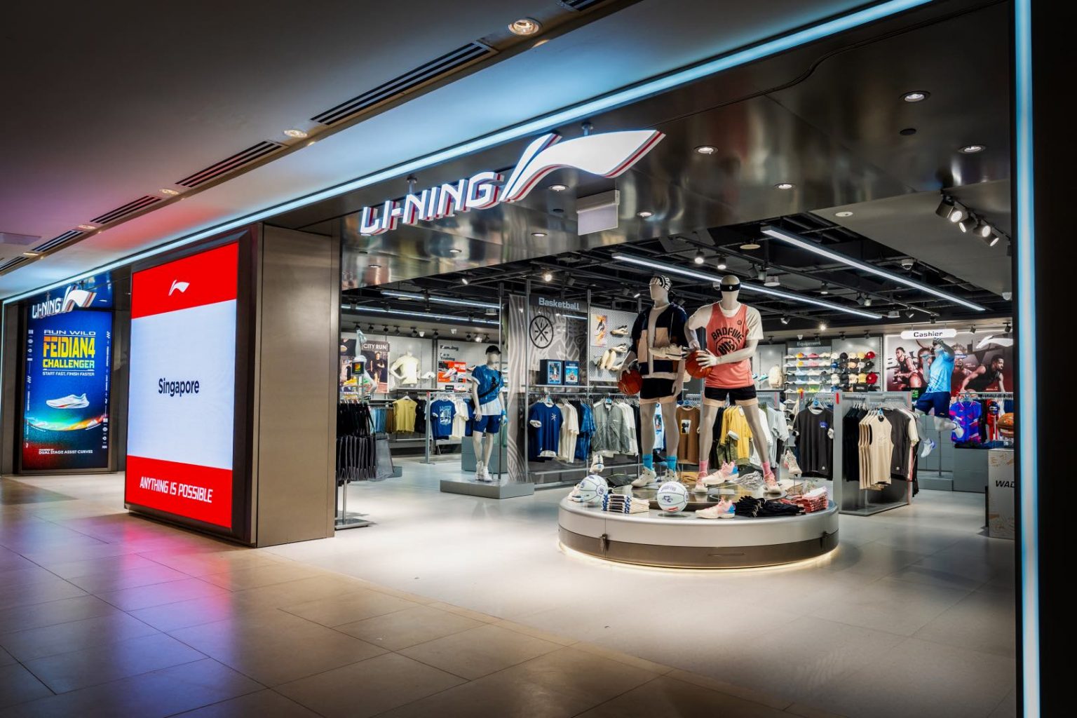 Sports brand Li-Ning opens two stores at Plaza Singapura and Bugis+ ...