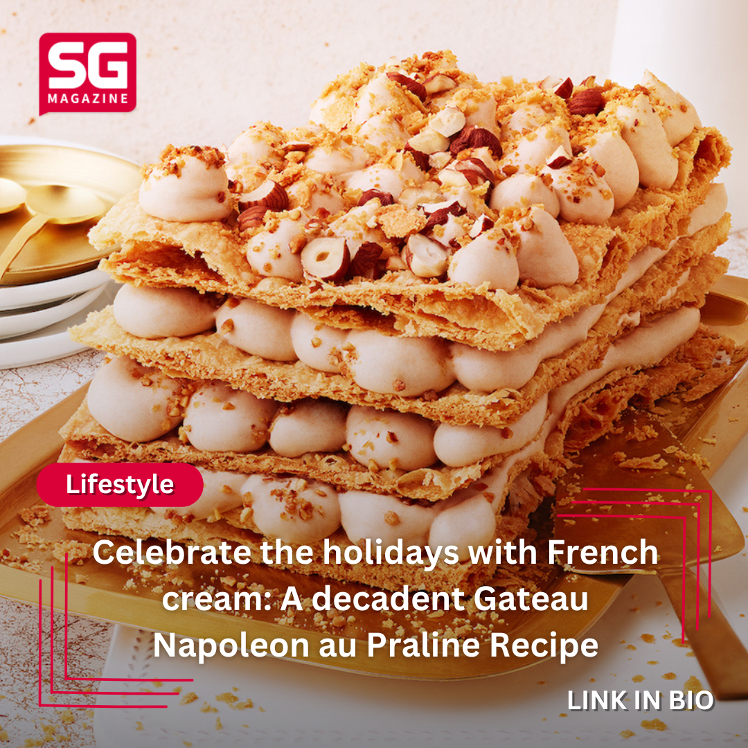 Gateau Napoleon au Praline - SG Magazine